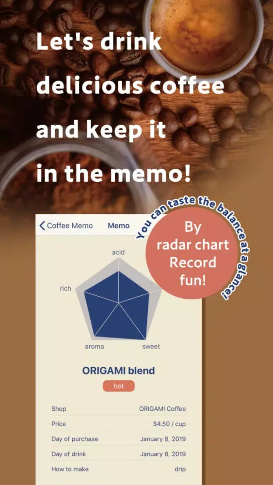 Let's write ! Coffee Memo IPA for iOS Download - PGYER IPAHUB