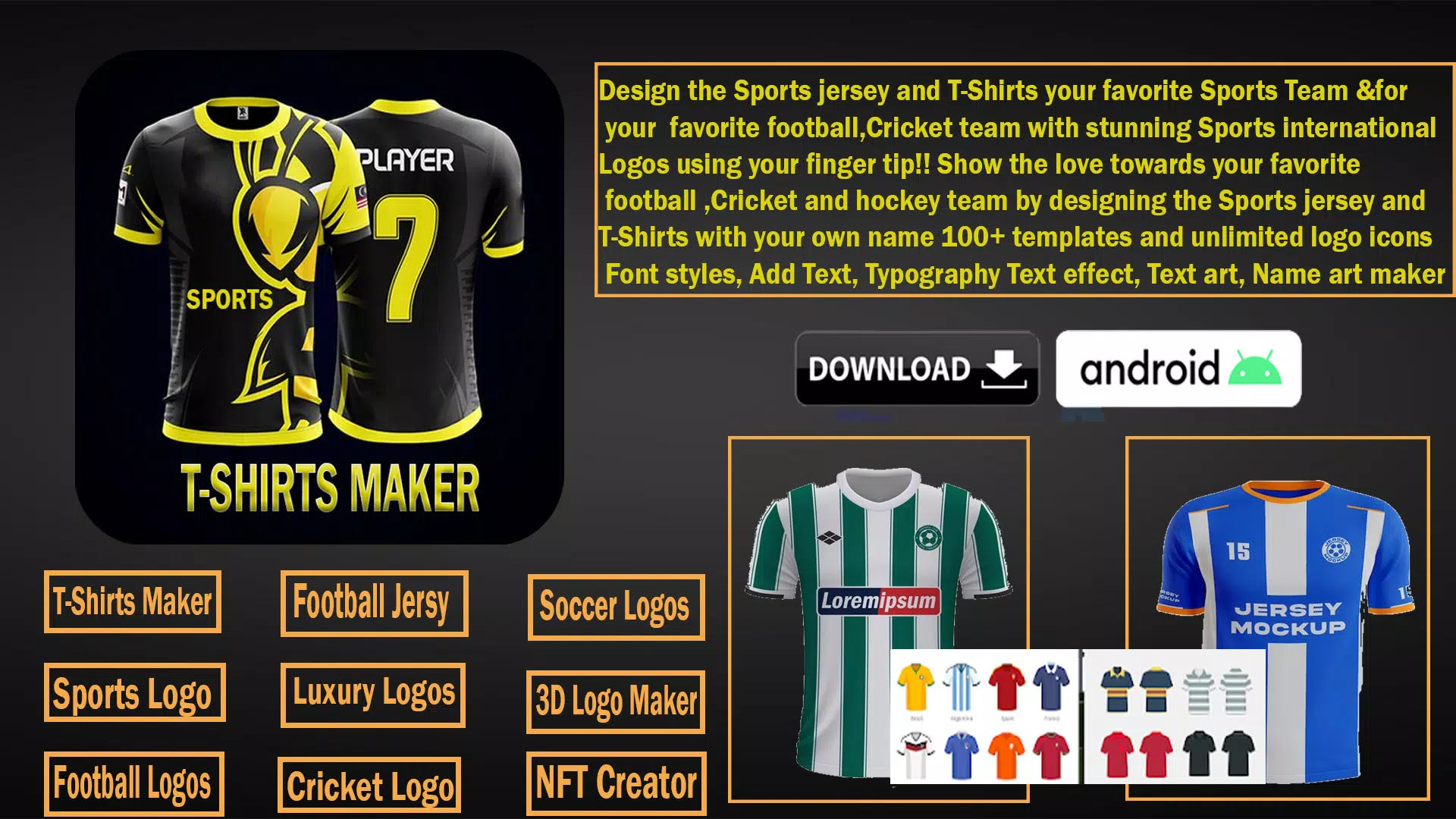 Sports T-shirt Maker&Designer APK for Android Download - PGYER APKHUB