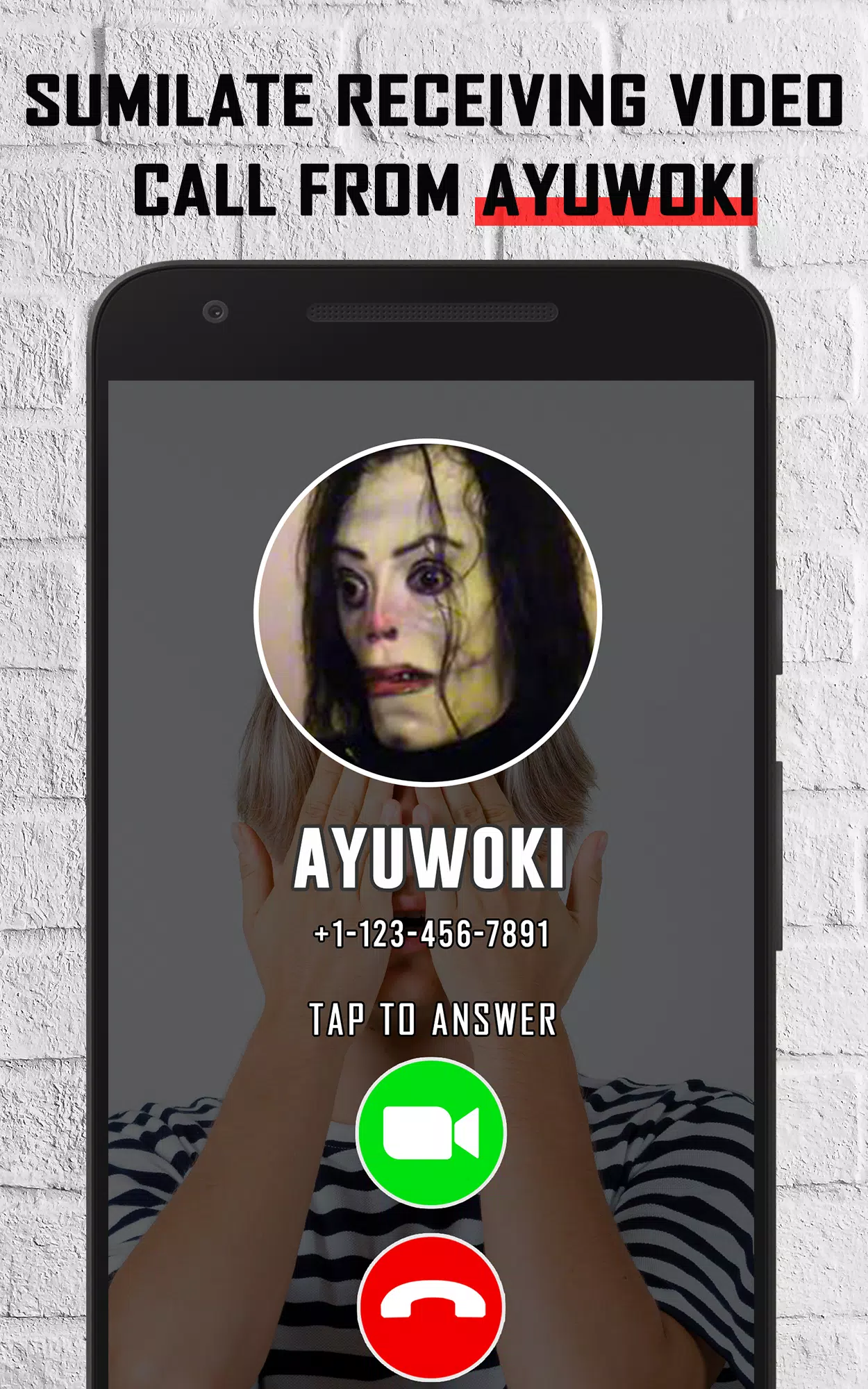 Ayuwoki scary fake video call for Android Download - PGYER.COM