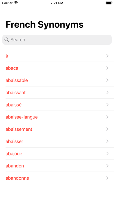 French Synonyms Dictionary IPA for iOS Download - PGYER IPAHUB