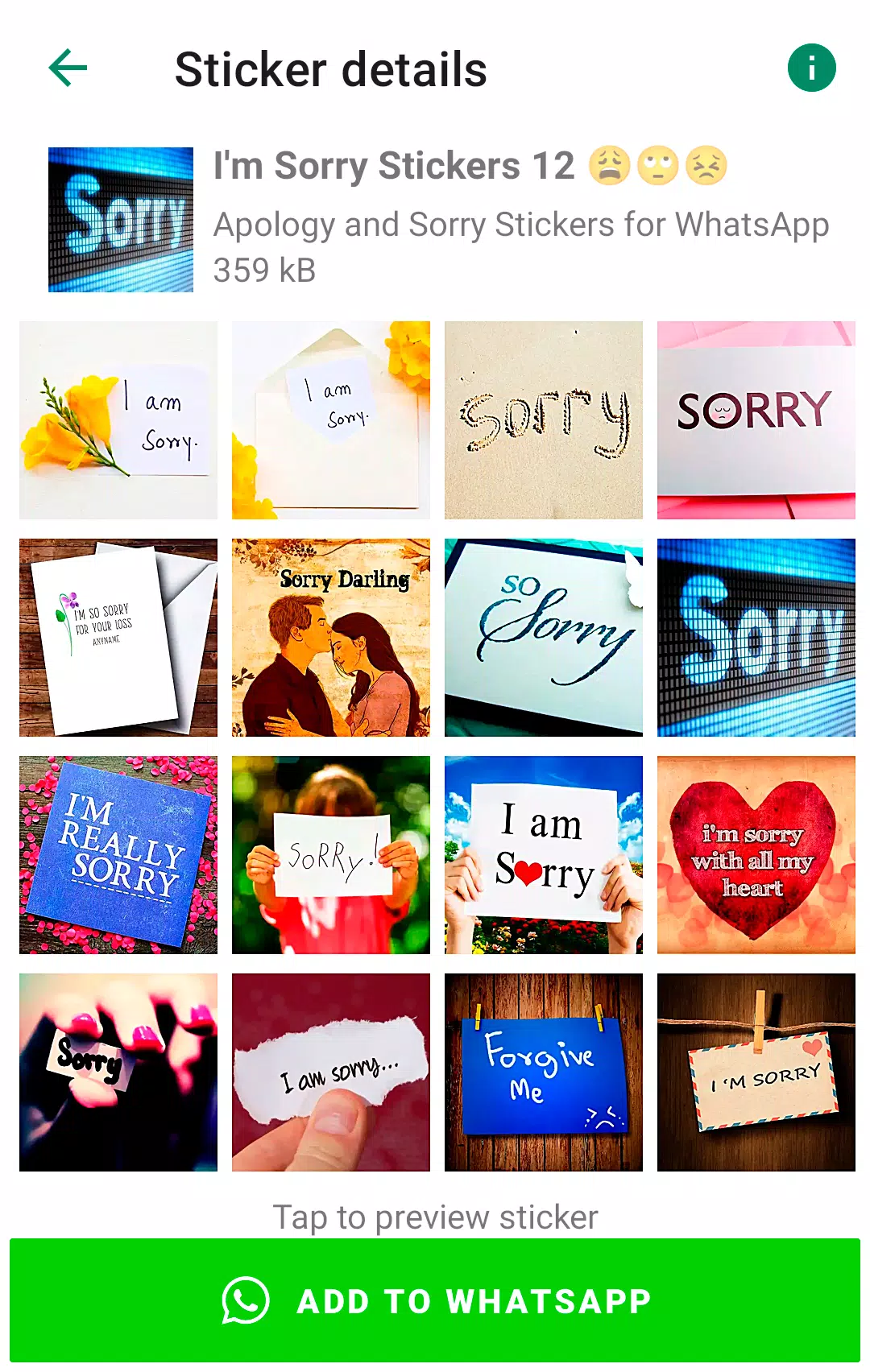 Sorry Stickers for Android Download - PGYER.COM