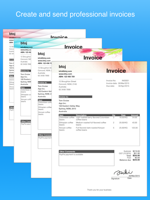 Invoice Maker Simple IPA for iOS Download - PGYER IPAHUB