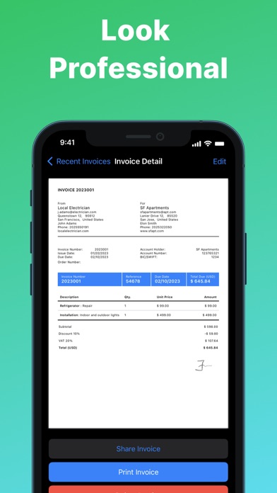 Simple Invoice Maker to Go IPA for iOS Download - PGYER IPAHUB