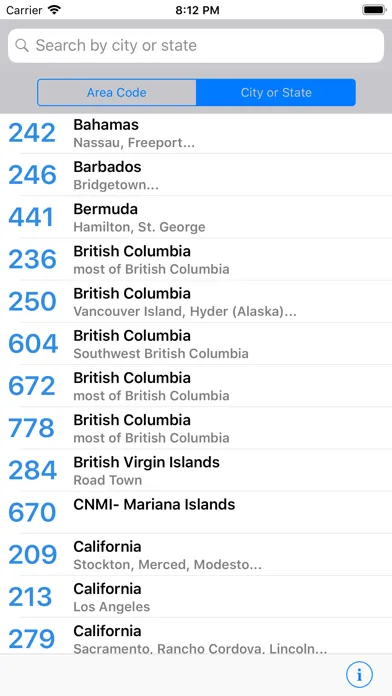Area Code Directory IPA for iOS Download - PGYER IPAHUB