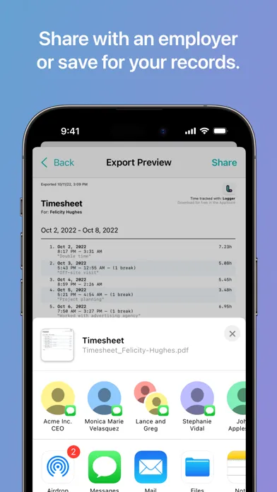 Logger - Time Clock Hours Log IPA for iOS Download - PGYER IPAHUB
