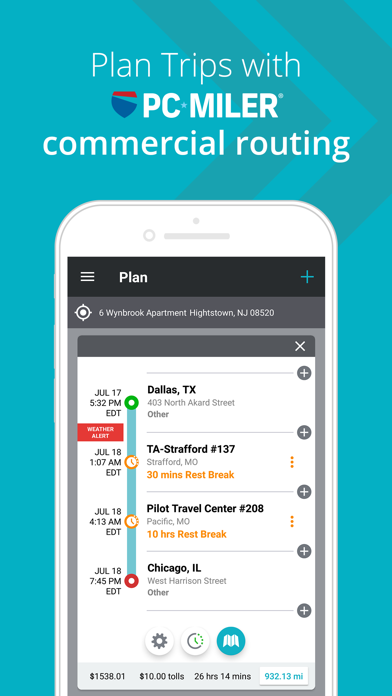 MileOn by PC*MILER IPA for iOS Download - PGYER IPAHUB