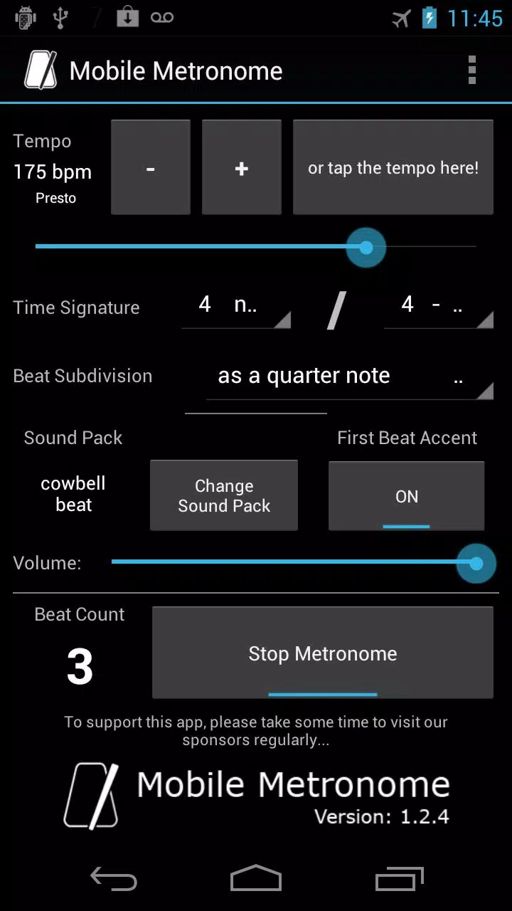 Mobile Metronome for Android Download - PGYER.COM
