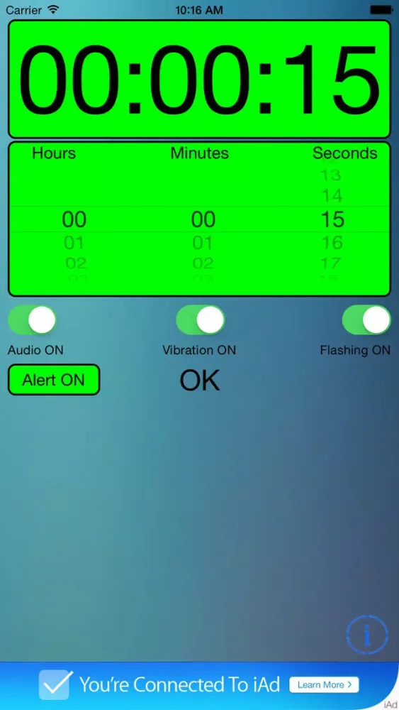 Countdown Timer with Multisensory Time Remaining Alerts - PGYER IPAHUB