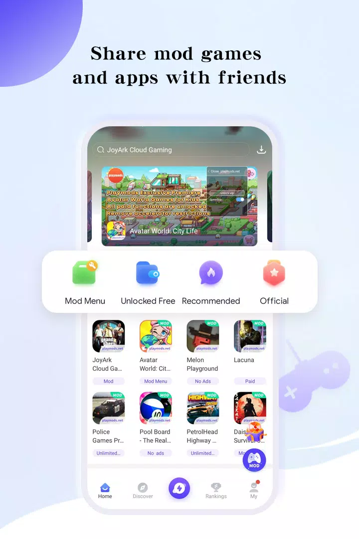 PlayMods – Download Modded Games & Apps for Free - PGYER APKHUB