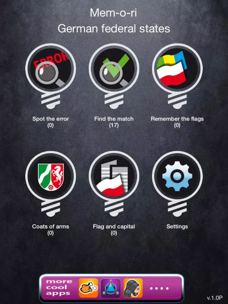 Mem-O-ri Germany Quiz - learn all the names, capitals, - PGYER IPAHUB