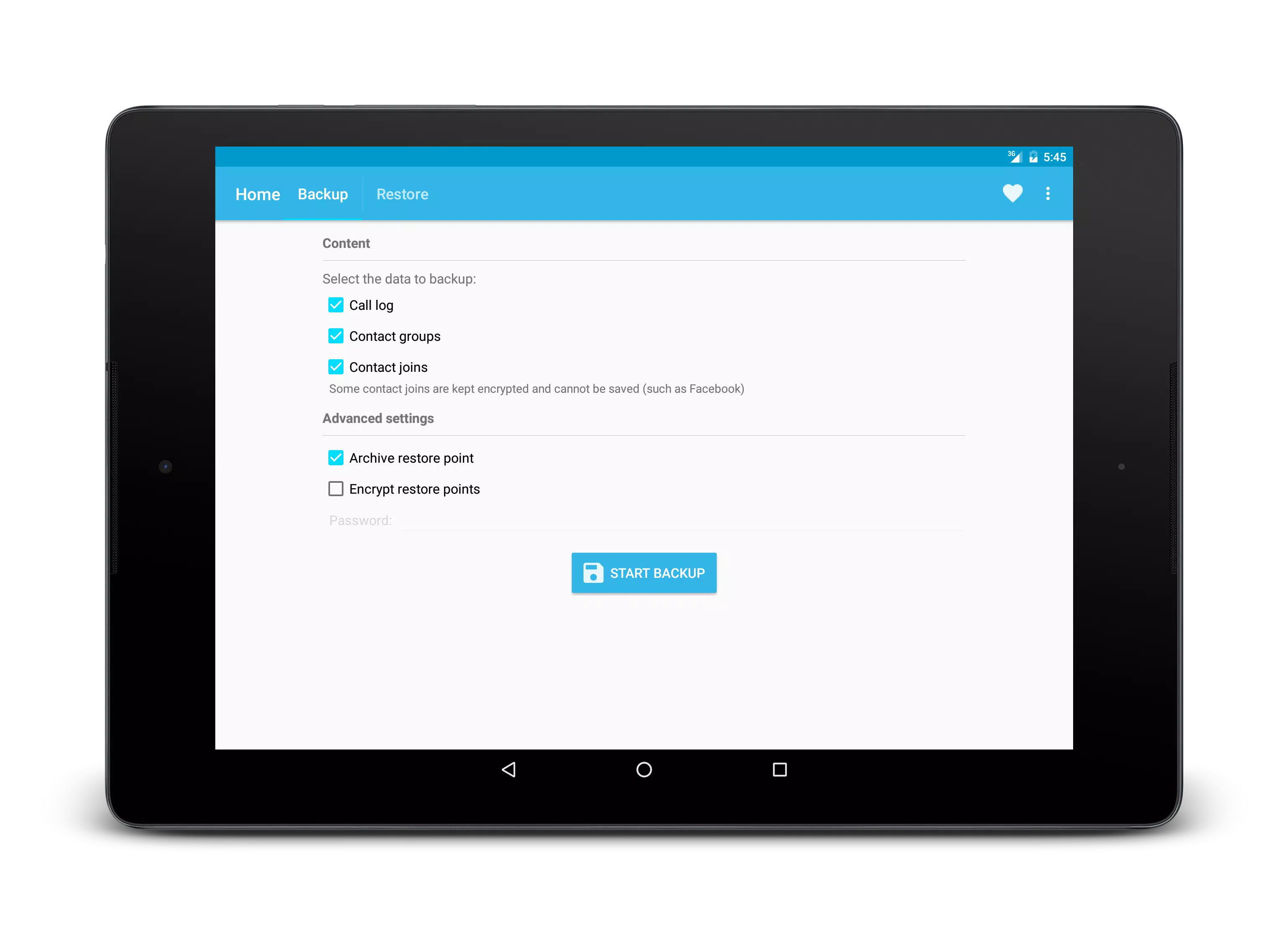Total Backup for Android Download - PGYER.COM